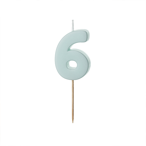 Mint Green Number 6 Shaped Candle 5 5cm Partyrama mint-green-number-6-shaped-candle-5-5cm-partyrama