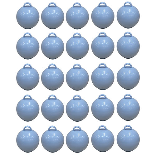 Baby Blue Round Bubble Balloon Weights - Pack of 25 | Partyrama