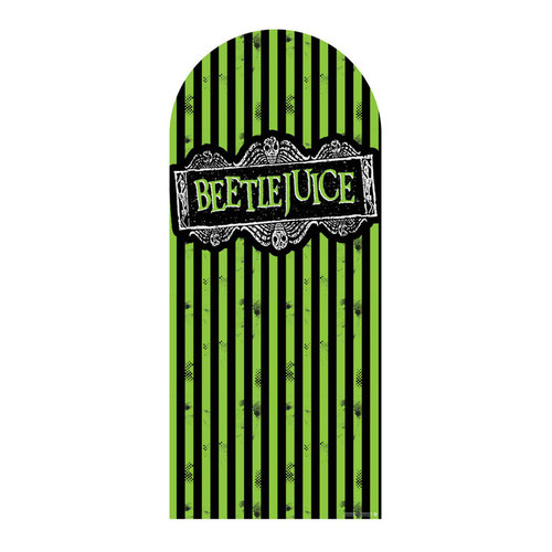 Beetlejuice 1988 Green Single Backdrop Cardboard Cutout 185cm | Partyrama