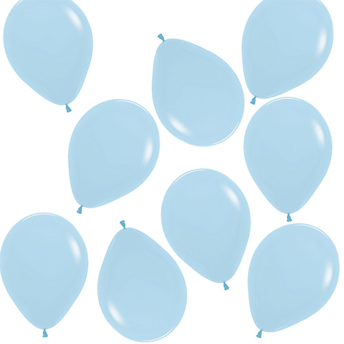 Pastel Matte Baby Blue Sempertex Biodegradable Mini Latex Balloons 13cm ...