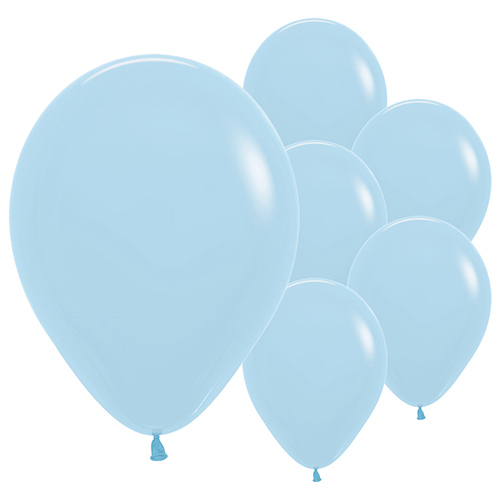 Pastel Matte Baby Blue Sempertex Biodegradable Latex Balloons 30cm / 12 ...