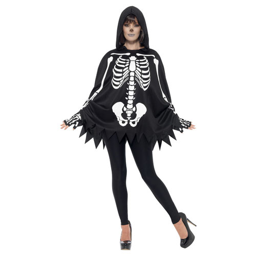 Skeleton Fancy Dress Unisex Adult Costume Accessories Kit | Partyrama