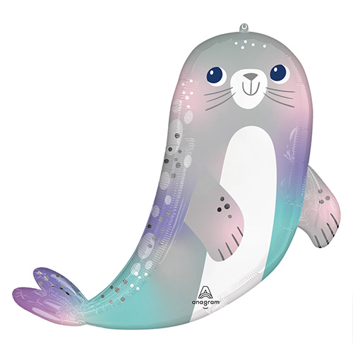 Under The Sea Seal Giant Helium Foil Balloon 76cm / 30 in | Partyrama