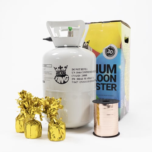 Helium Gas with Balloon Weights Packages | Partyrama