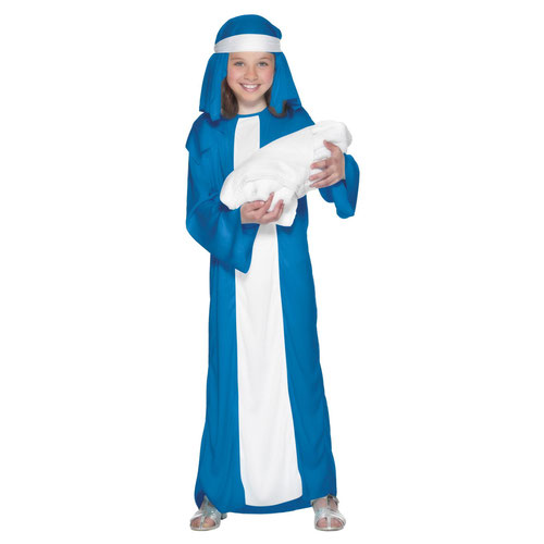 Mary Christmas Nativity Girls Fancy Dress Costume Kids Large - Age 10 ...