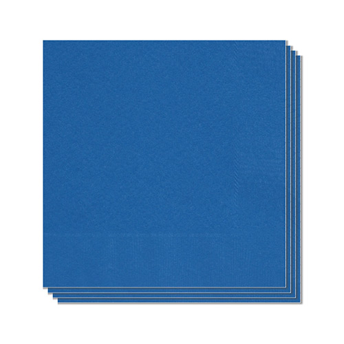 Royal Blue Paper Beverage Napkins 2 Ply 25cm - Pack of 20 | Partyrama