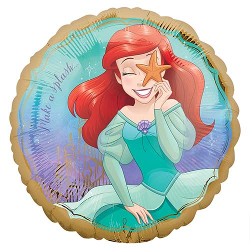 Ariel Once Upon A Time Disney Princess Round Foil Helium Balloon 43cm ...