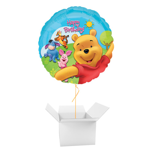 Winnie The Pooh & Friends Sunny Happy Birthday Round Foil Helium ...