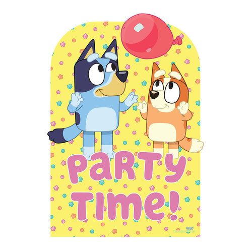 Bluey Bingo Balloon Play Party Time Child Sized Single Backdrop ...