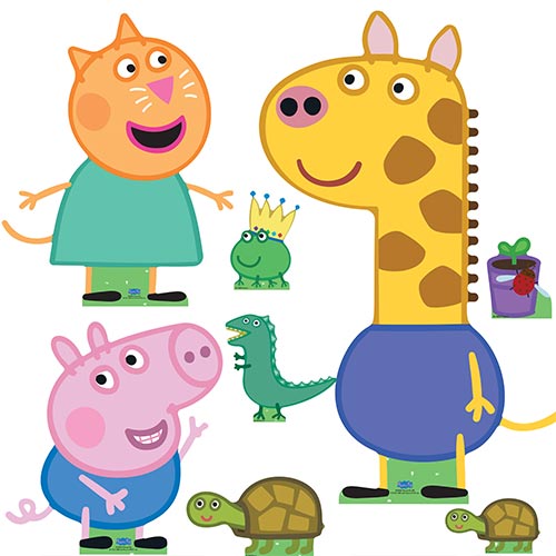 Gerald, George and Candy (Peppa Pig) Cardboard Cutouts Decoration Pack ...