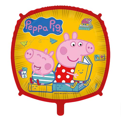 Peppa Pig Square Foil Helium Balloon 46cm / 18 in | Partyrama