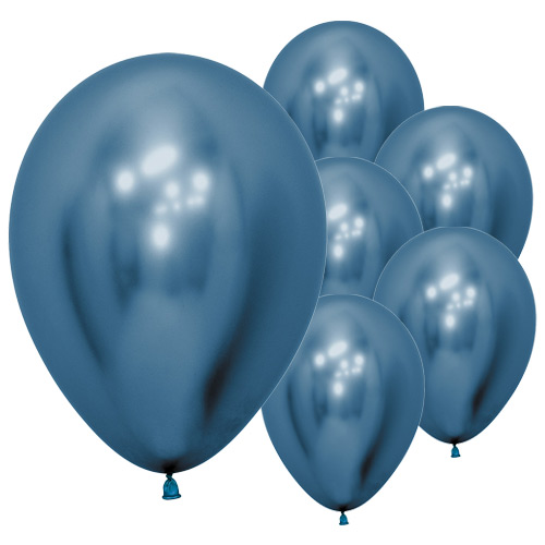 Reflex Blue Sempertex Biodegradable Latex Balloons 30cm / 12 in - Pack ...