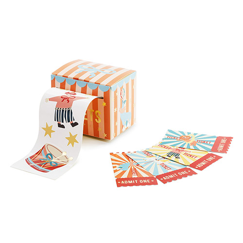 Circus Stickers with Entry Tickets | Partyrama