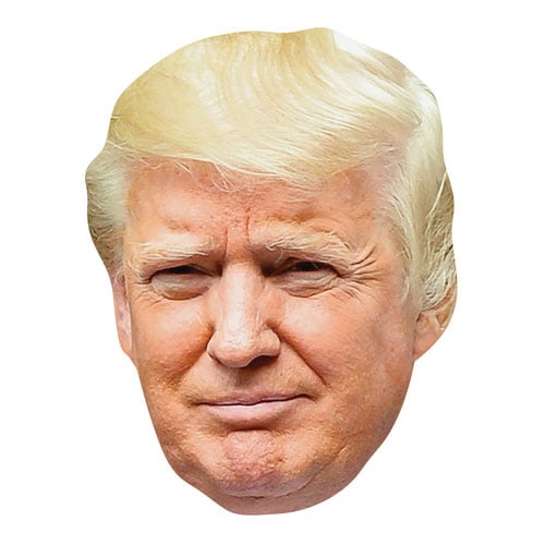 Donald Trump Giant Head Cardboard Cutout 74cm | Partyrama