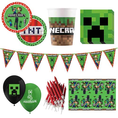 Minecraft 8 Person Deluxe Party Pack | Partyrama