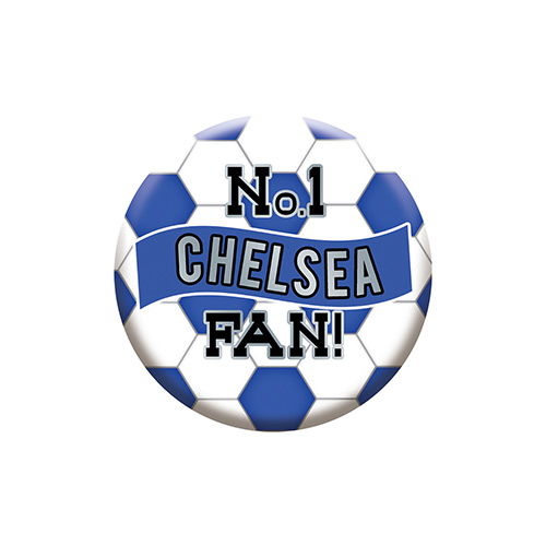 No. 1 Chelsea Fan Football Badge 5.5cm | Partyrama