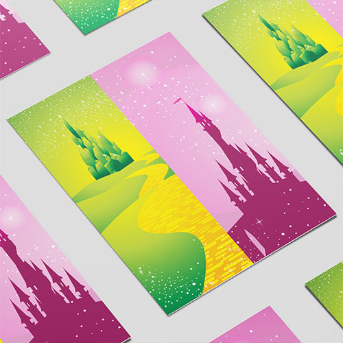 Wickedly Magical Castles Personalised Poster PVC Party Sign Decoration ...