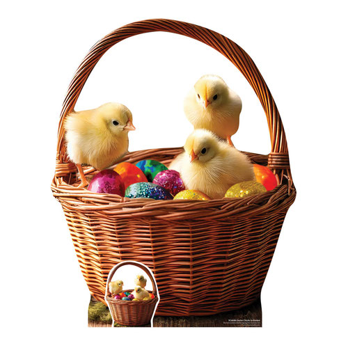 Easter Chicks In Basket Star Mini Cardboard Cutout 94cm - Hochwertige ...
