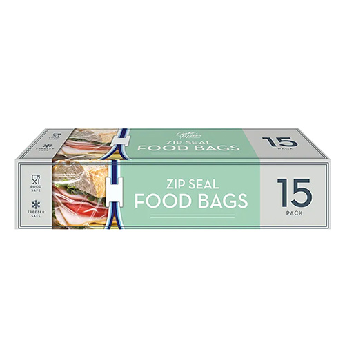 Slide Zip Food Bags - Pack of 15 | Partyrama