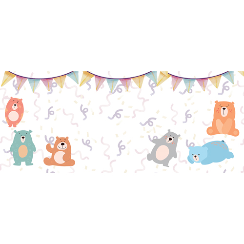 Teddy Bear Celebration Design PVC Party Sign Decoration | Partyrama