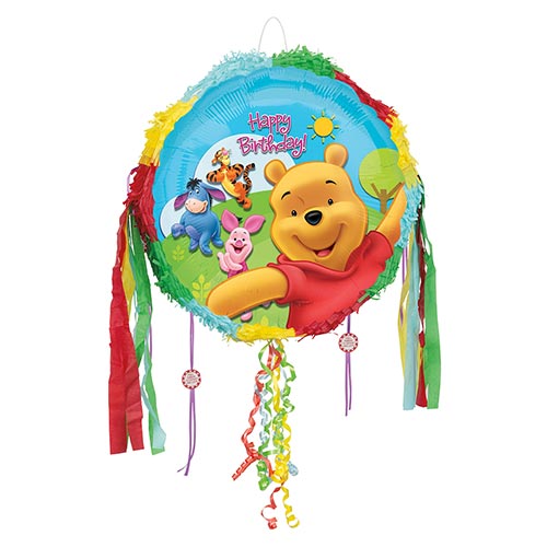 Winnie The Pooh & Friends Sunny Happy Birthday Pull String Pinata ...