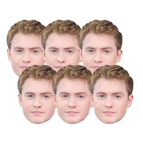 Kit Connor Cardboard Face Mask - Pack of 6 | Partyrama