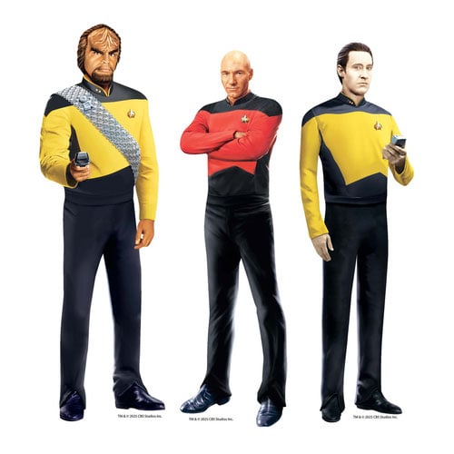 Star Trek Next Generation Table Top Cardboard Cutouts - Pack of 3 ...