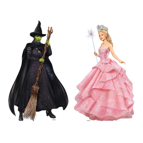 Glinda and Elphaba Wicked Ariana Grande & Cynthia Erivo Shelf Table Top ...