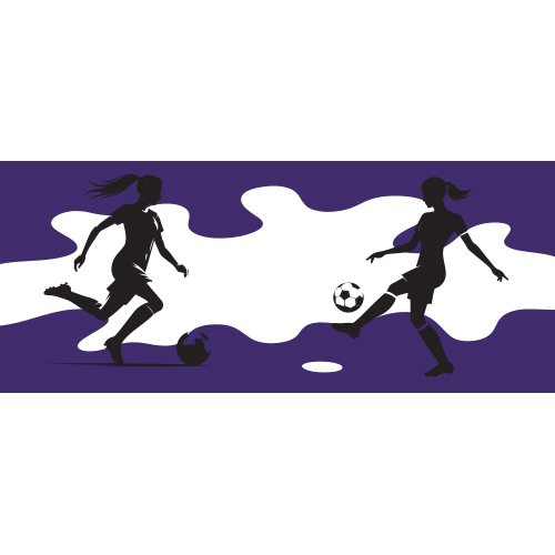 Women's Football Championship Design PVC Party Sign Decoration | Partyrama