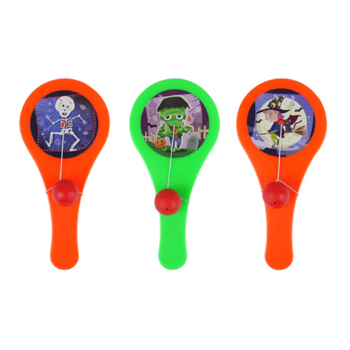 Assorted Halloween Paddle Bat and Ball Game 11cm | Partyrama