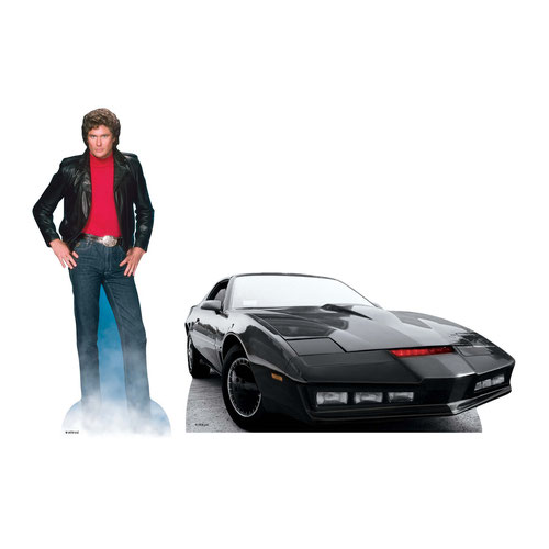 Knight Rider Table Top Cardboard Cutouts - Pack of 2 | Partyrama