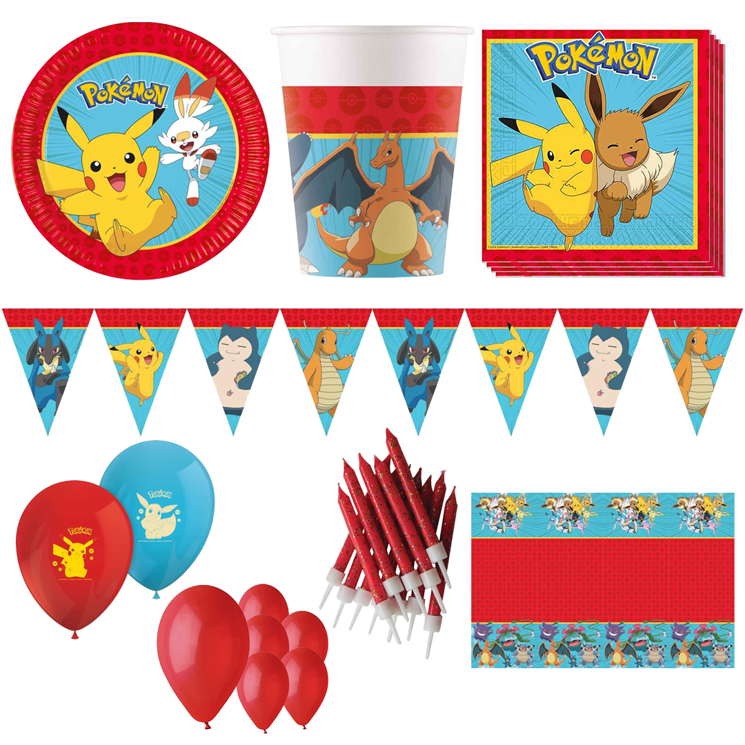 Vibrant Pokemon 16 Person Deluxe Party Pack | Partyrama